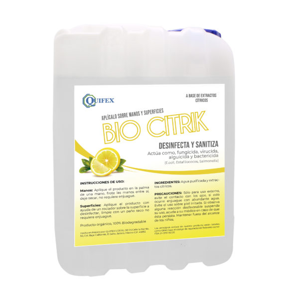Sanitizante orgánico para manos y superficies – QUIFEX